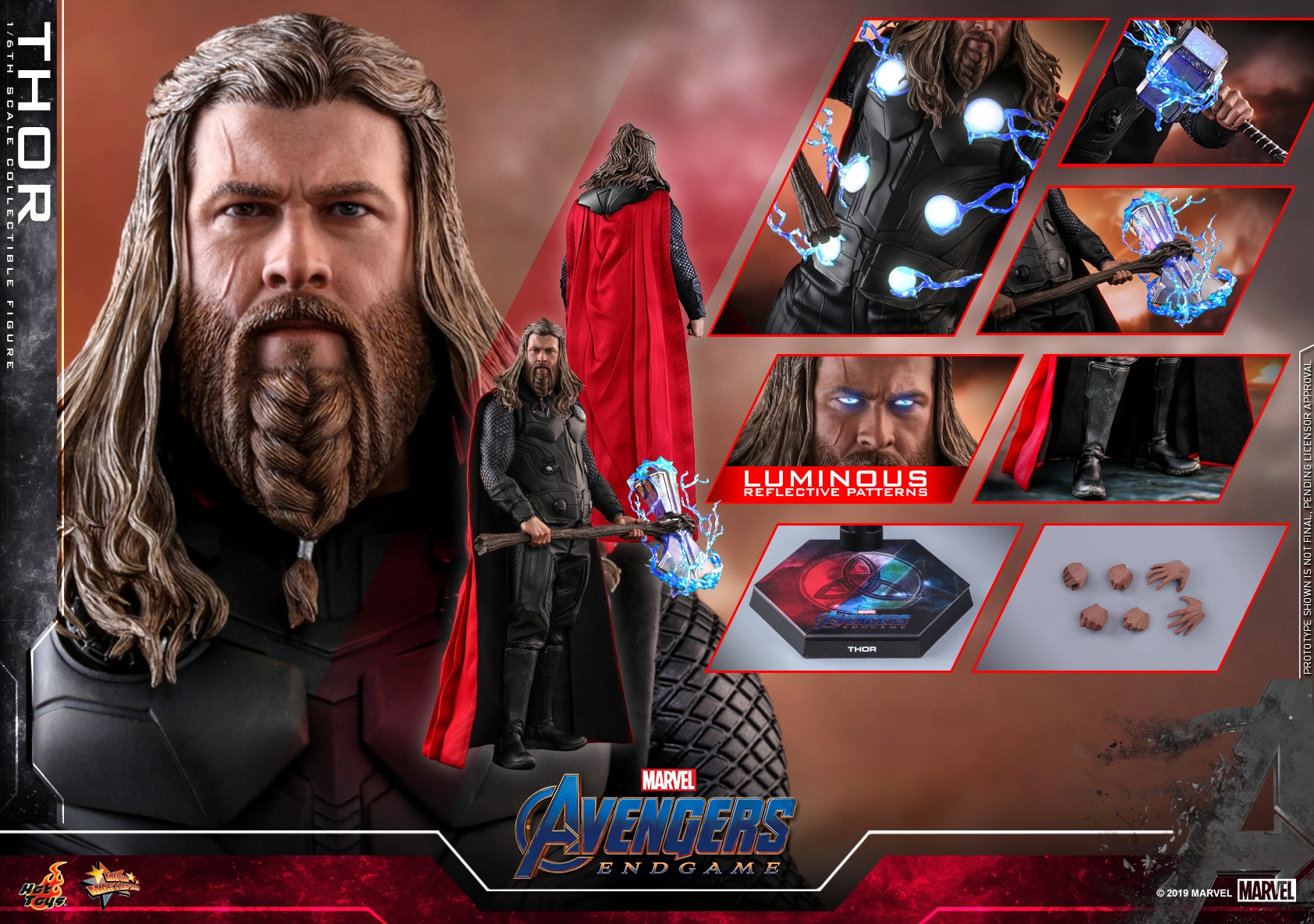 Hot Toys Avengers Endgame MMS557 1 6 Thor
