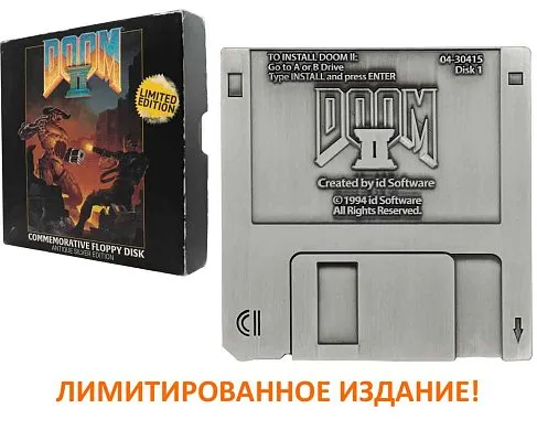 DOOM 2 Floppy Disk Limited Edition Replica - купить в GeekZona.ru